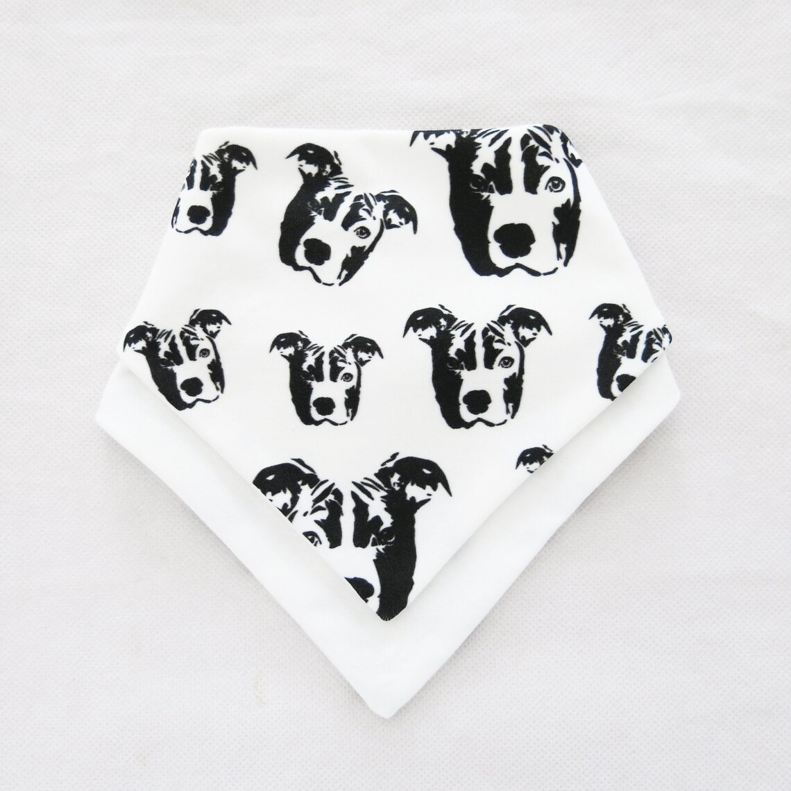 Pit Bull Print Baby Bandana Bib Made From Double Layer Organic - Etsy