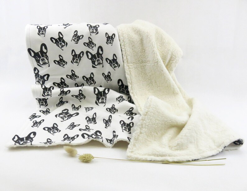 French Bulldog Print Baby Blanket Organic Cotton Warm | Etsy