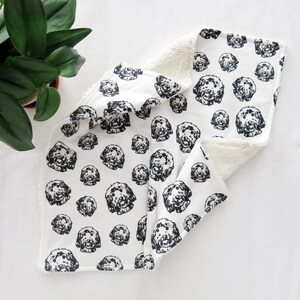 Cockapoo Dog Print Baby Lovey Made From Organic Cotton, Baby Security ...