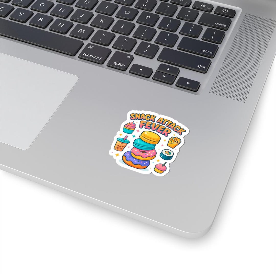 Snack Attack Fever Sticker – Vibrant Food Stickers for Laptop, Journal ...