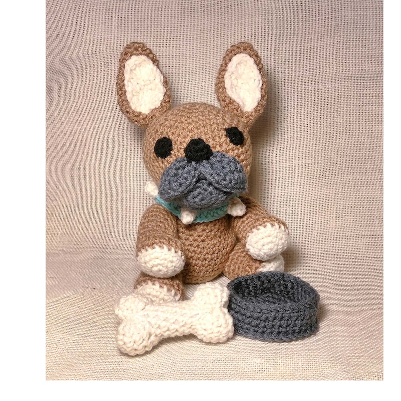 Bulldog Knitting Pattern - Etsy