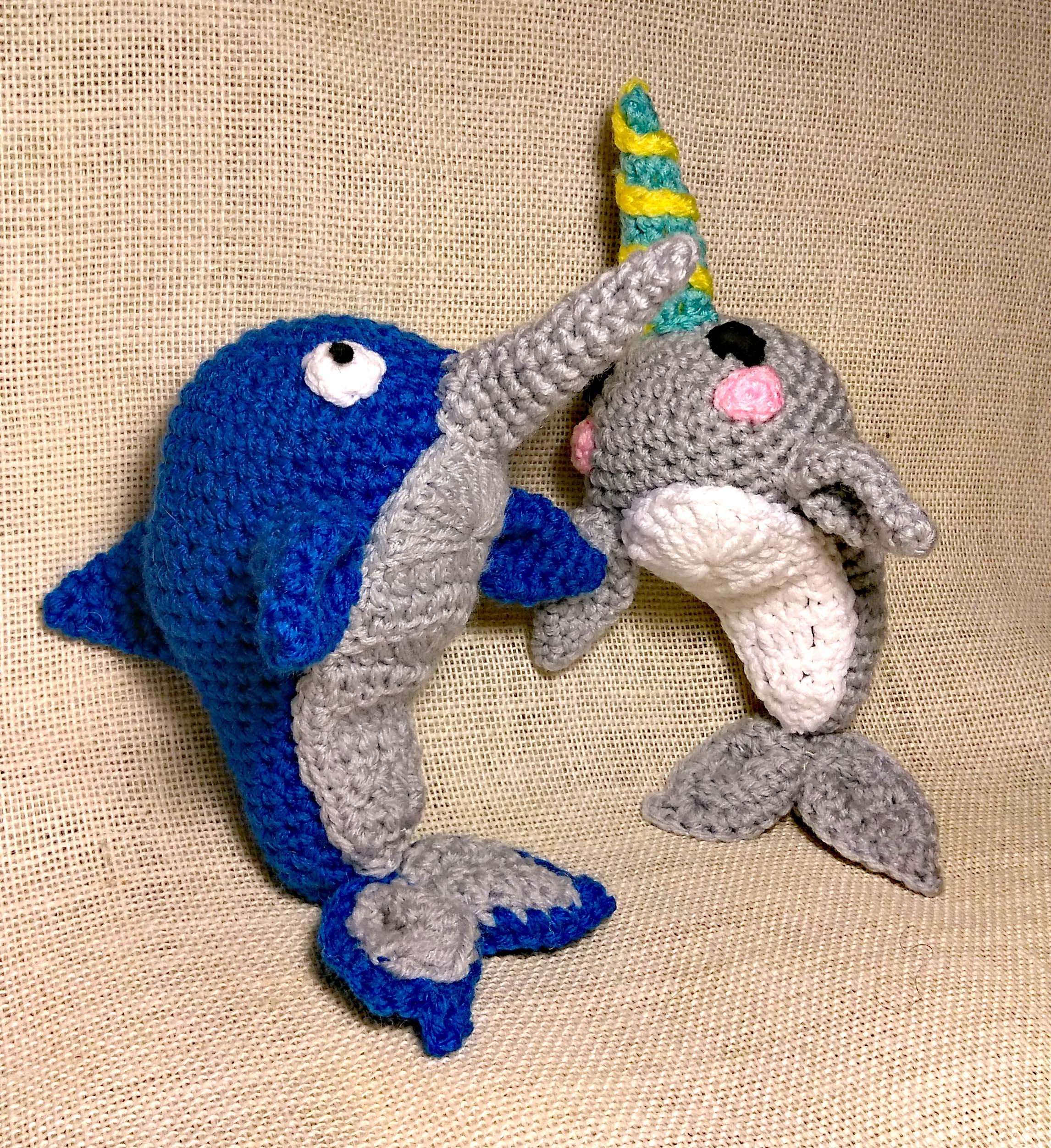 Swordfish and Narwhal Unicorn Amigurumi Stuffed Toy Plushee | Etsy