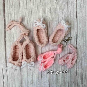 Ballet Shoe Charm Crochet Pattern, Ballerina Dancer Gift, PDF Instant ...