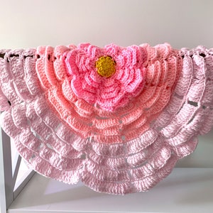 Lotus 7 Petals Baby Blanket Pattern, Crochet Flower Blanket, Pdf ...