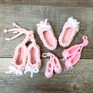 Ballet Shoe Charm Crochet Pattern, Ballerina Dancer Gift, PDF Instant ...