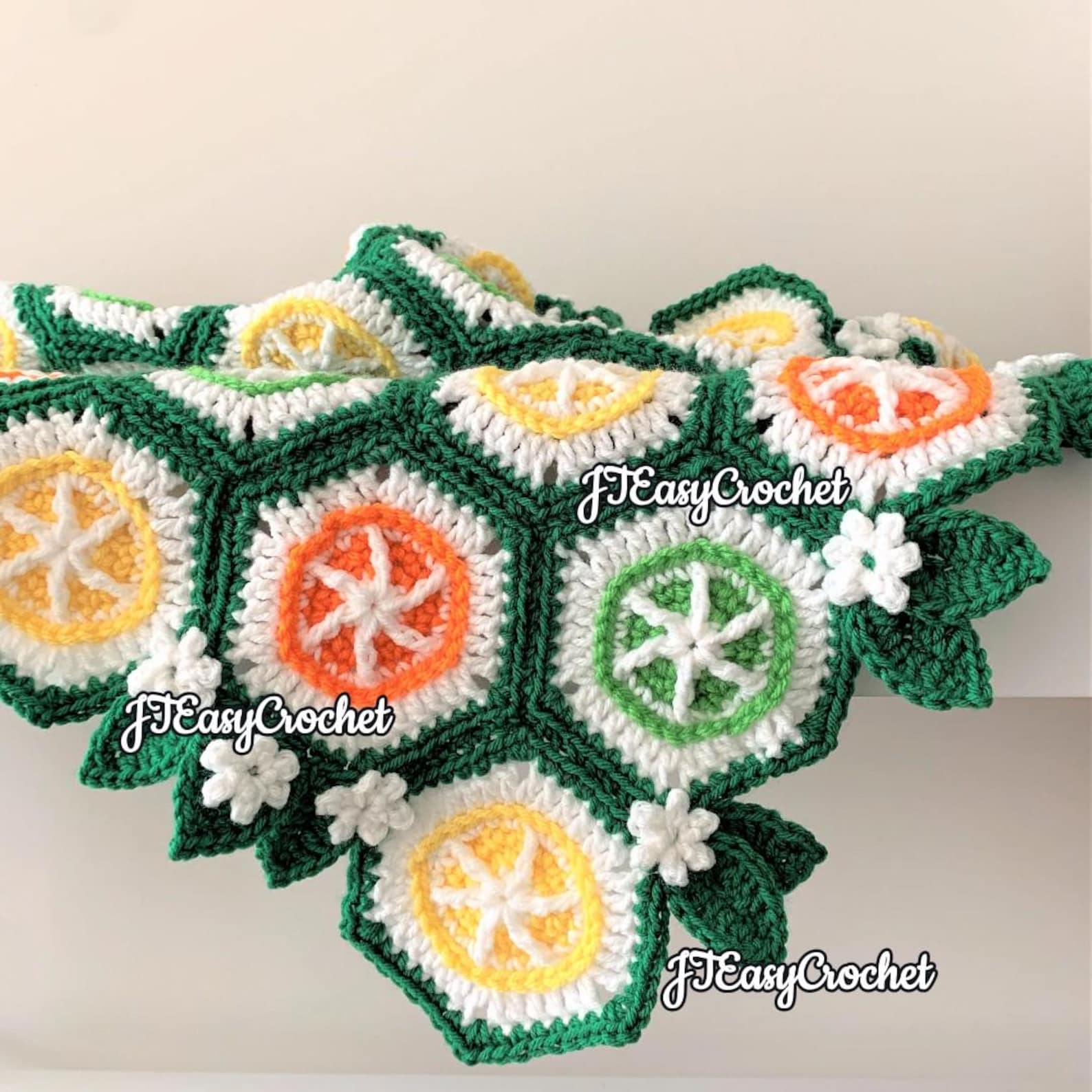 Citrus Baby Blanket Pattern, Crochet Blanket Pattern, Newborn Afghan ...