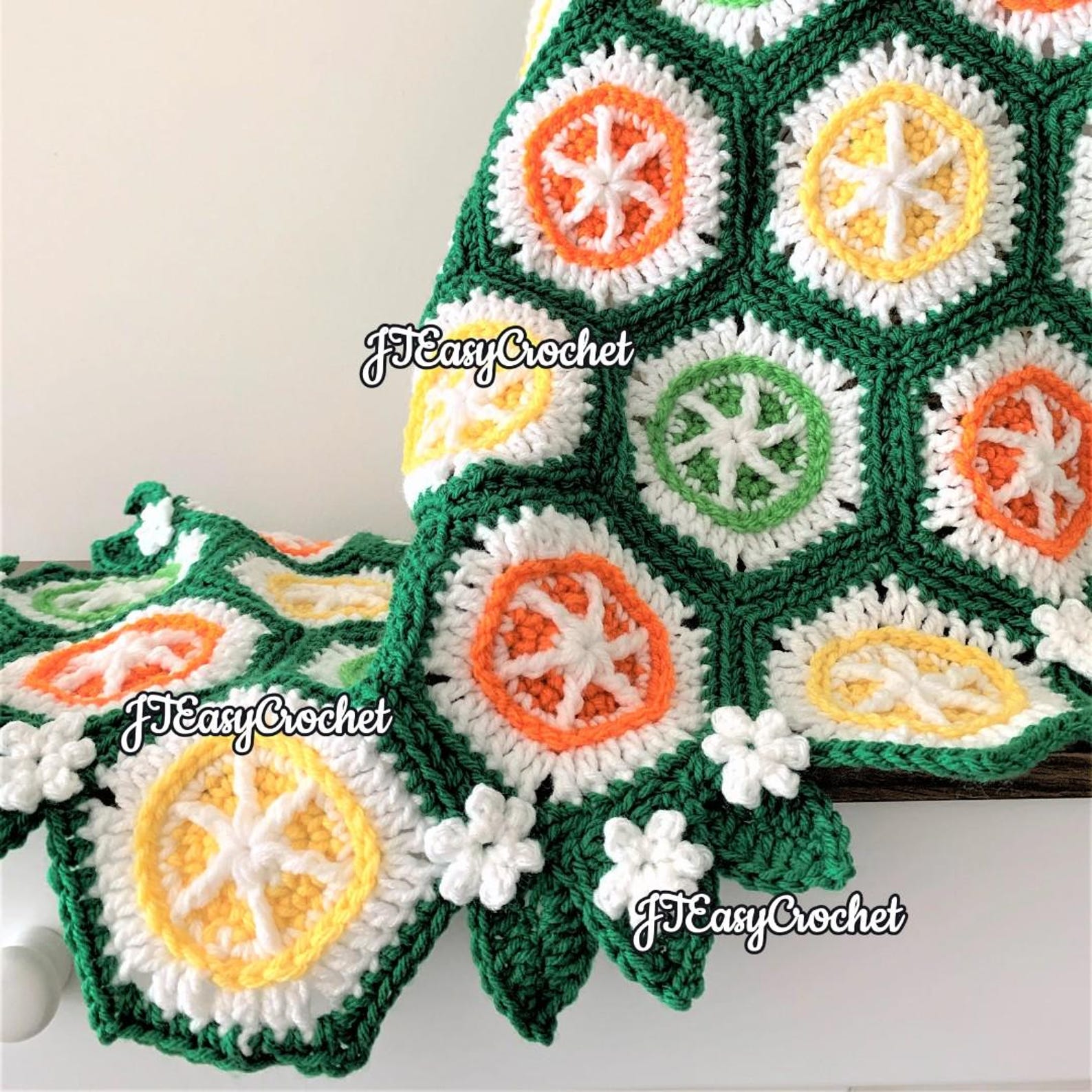 Citrus Baby Blanket Pattern, Crochet Blanket Pattern, Newborn Afghan ...