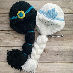 Crochet Wig Hat, Princess Wig Pattern PDF Instant Download, Wig With ...