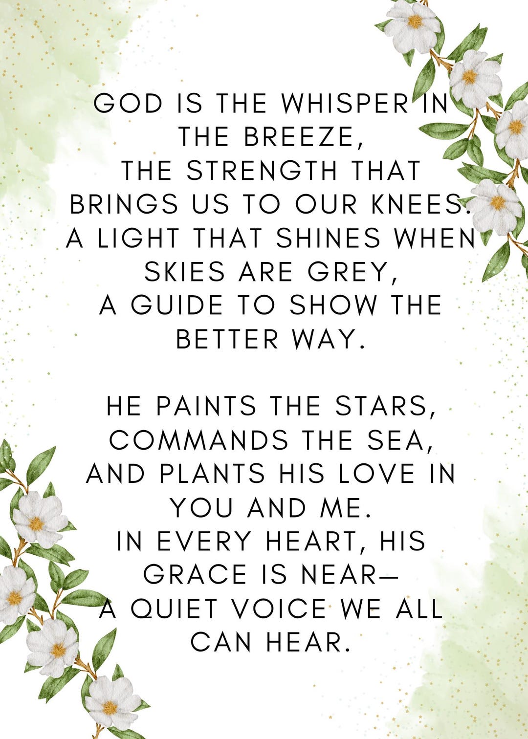 Poem of God, Poster, Cards, Print - Etsy