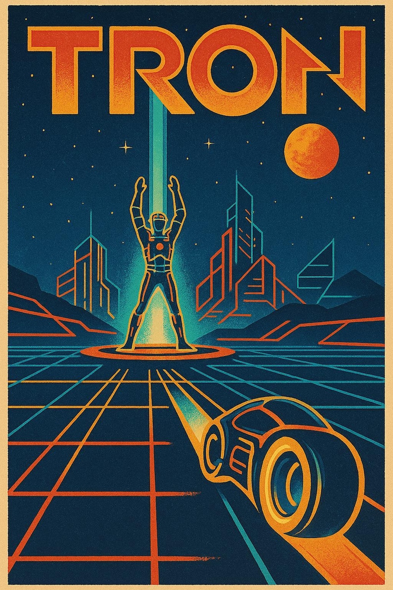 Tron Movie Art Digital Print - Etsy