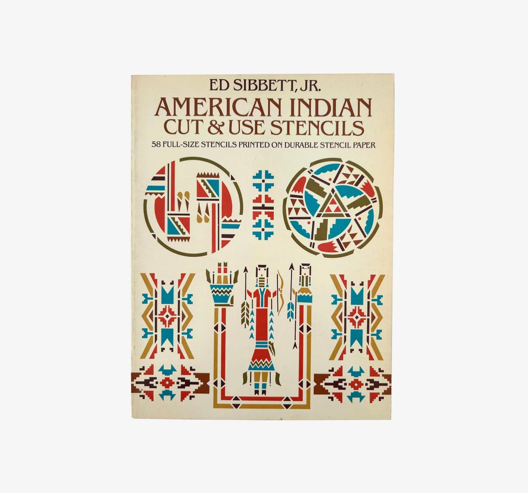American Indian - Native American - Stencil Book - Indian Designs ...
