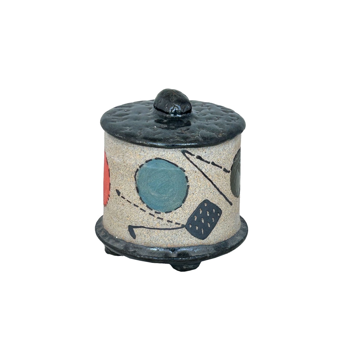 Studio Pottery Stoneware Box Home Decor Art Pottery Container Hand ...