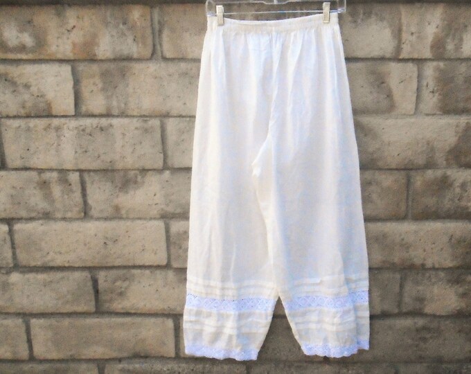 Vintage White Cotton and Lace PJ Bottoms - Etsy