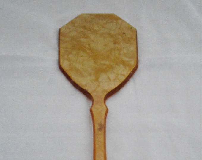 Vintage Blond Celluloid Long Handle Hand Mirror - Etsy