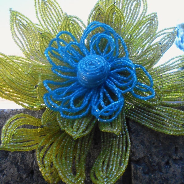 French Beaded Flowers - Etsy