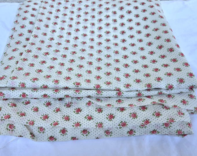 Vintage Small Print Fabric Lot - Etsy