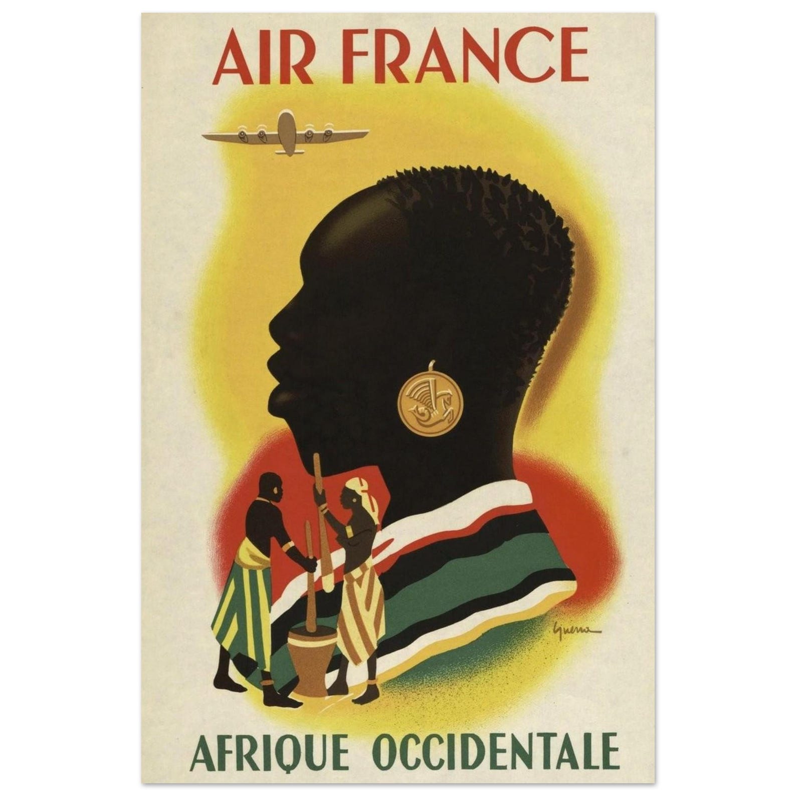 Vintage African Travel Poster – Retro Art Print, Archival Quality ...