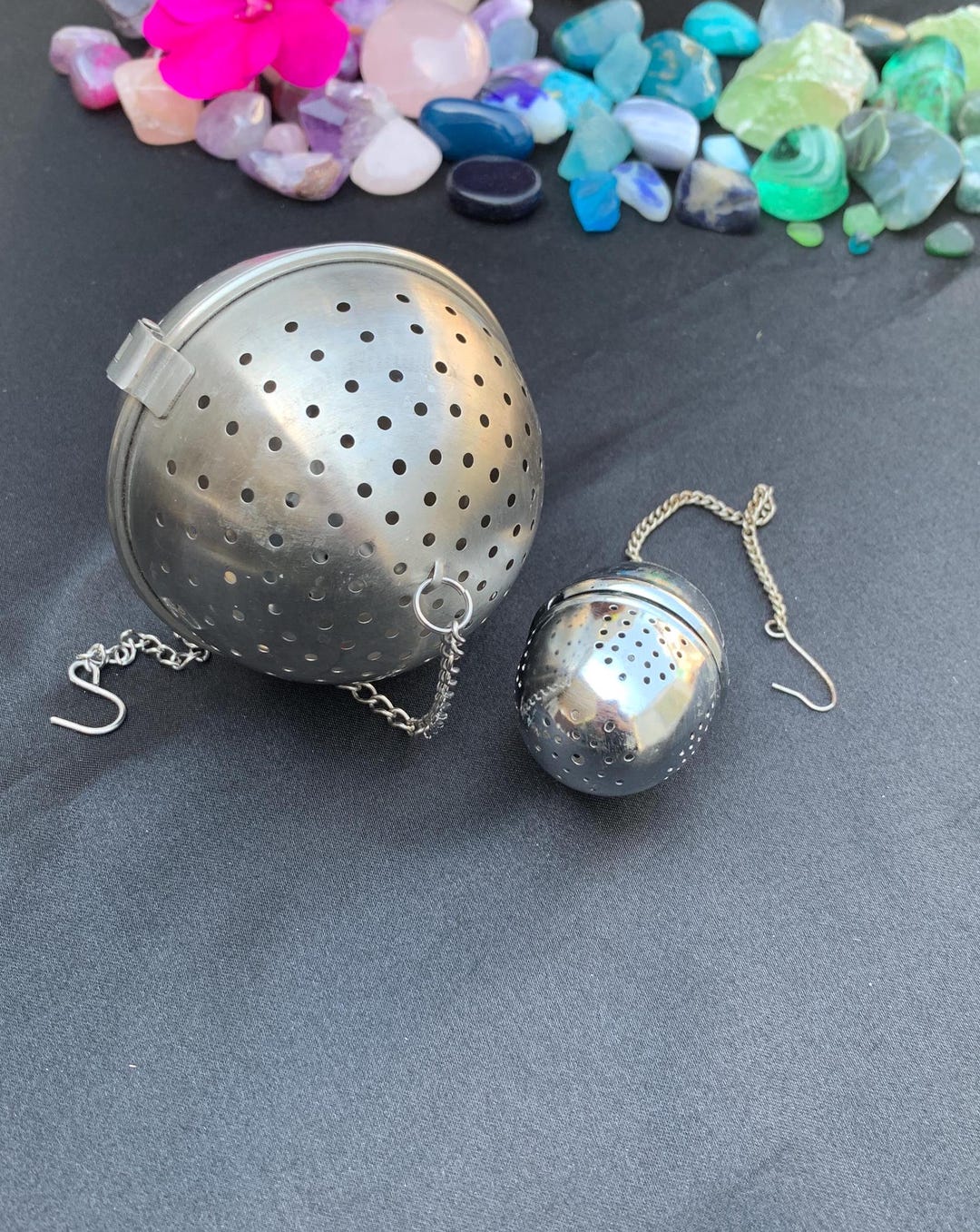 Vintage Large and Small Loose Tea Infuser Balls Herbs Spice Tea - Etsy
