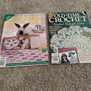 Vintage Old Time Crochet Magazine Two Pattern Magazines - 1999 Spring ...