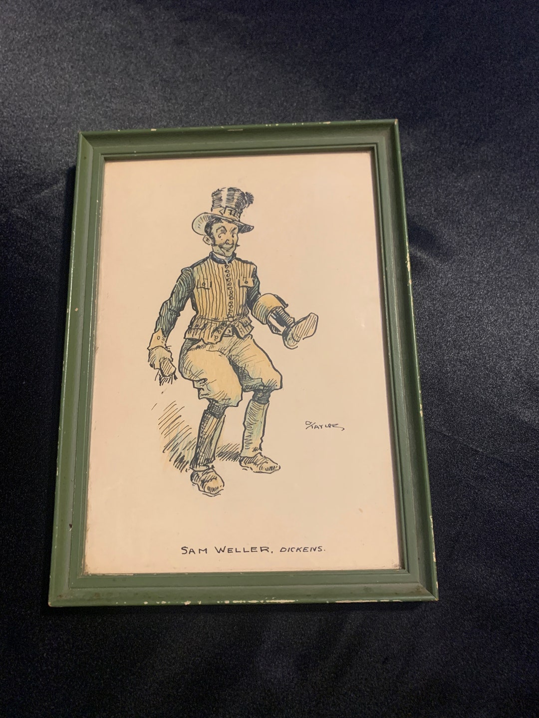 Vintage Sam Weller Charles Dickens Frame Wall Art Print With Glass - Etsy