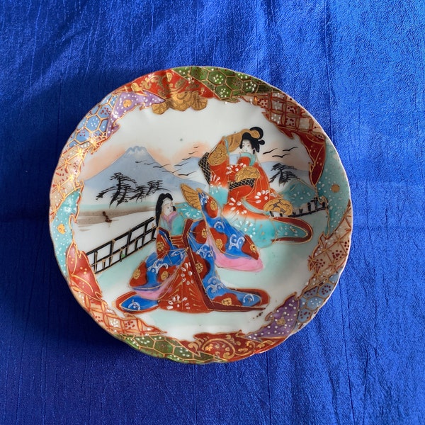 Hand Painted Japanese Plate - Etsy