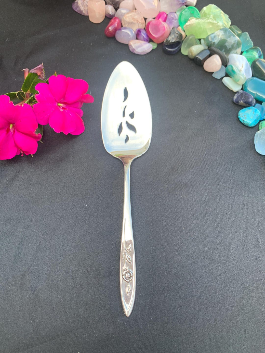 My Rose Pattern Oneida Community Pie Server - Etsy