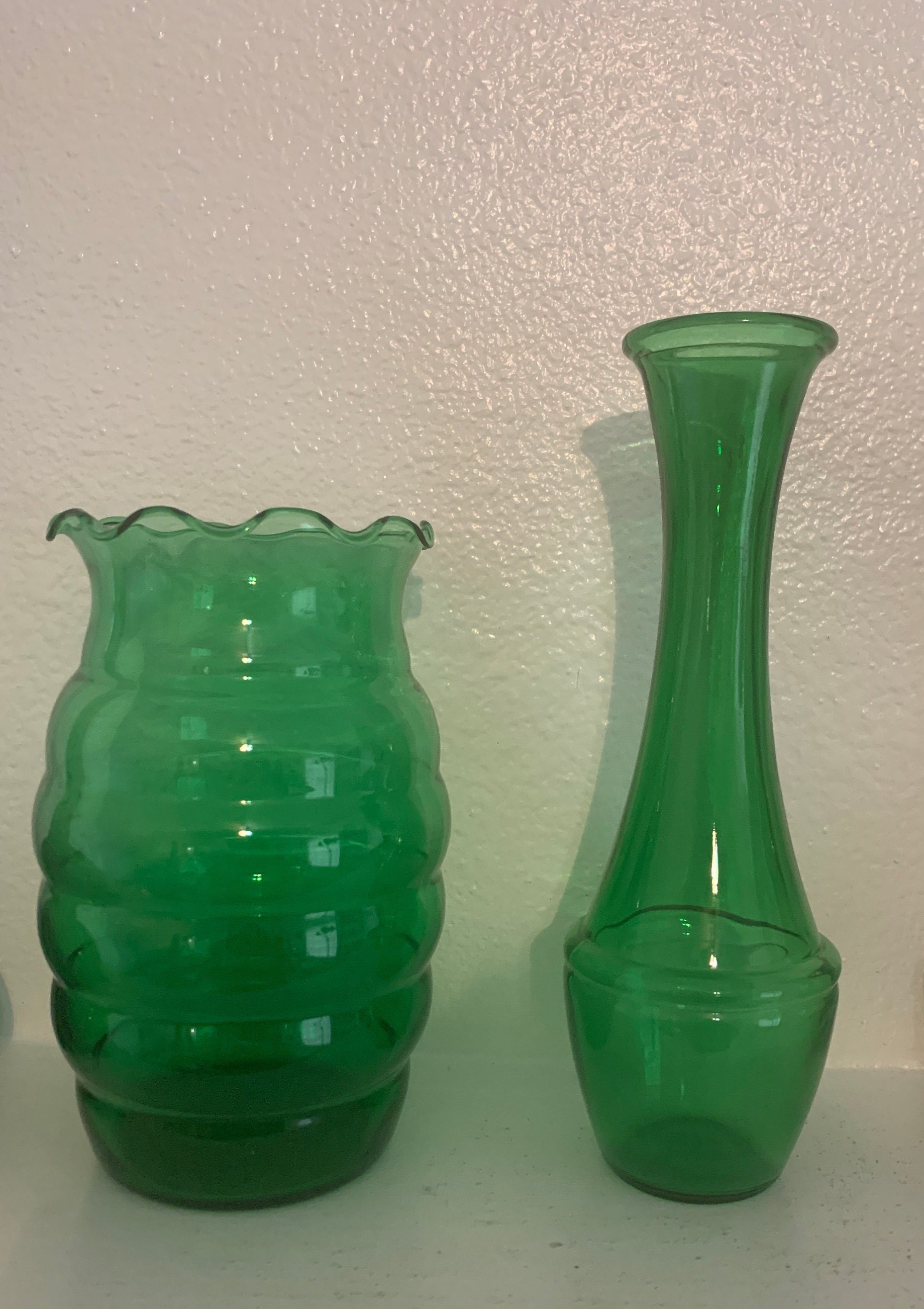 Home & Living Vases Set of 2 Vintage Green Small Vases etna.com.pe