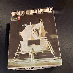 1968 Vintage APOLLO Lunar Module Revell Model Kit 1/48 Scale Model Kit ...