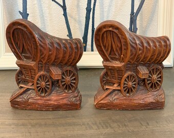 Syroco Wood Bookends - Etsy