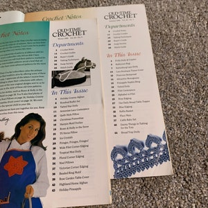 Vintage Old Time Crochet Magazine Two Pattern Magazines 1998 Autumn and ...