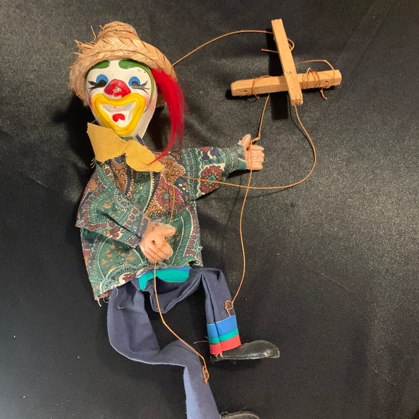 String Clown Puppet - Etsy