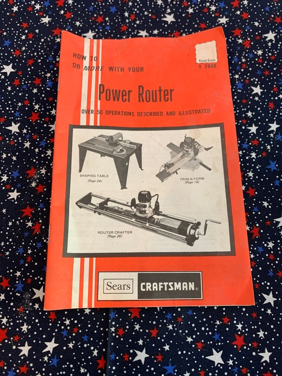 1977 Vintage Sears Craftsman Do More With Your Power Router - Etsy