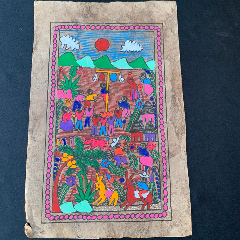 Amate Bark Painting - Etsy