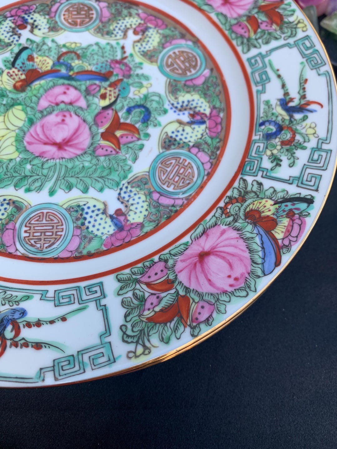 Vintage Floral With Gold Trim Dinner Plate A.C.T. Japanese Porcelain ...