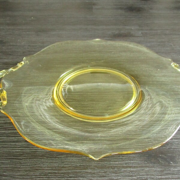 Yellow Glass Plate - Etsy