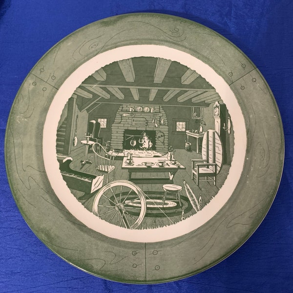 Royal Colonial Homestead Plate - Etsy