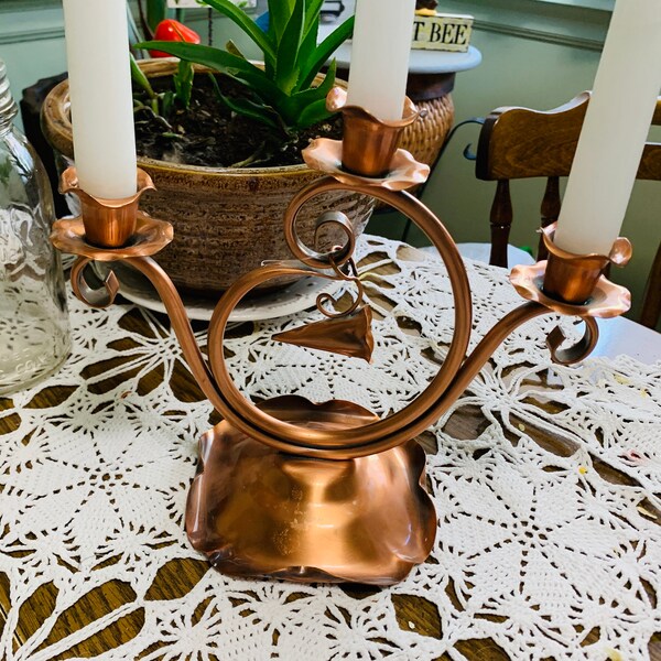 3 Arm Candle Holder - Etsy