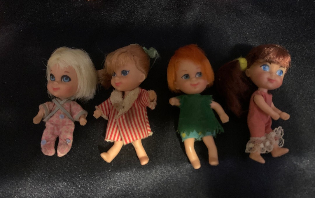 Vintage 1965 Mattel Kiddle Girl Doll Lot of Four Japan - Etsy