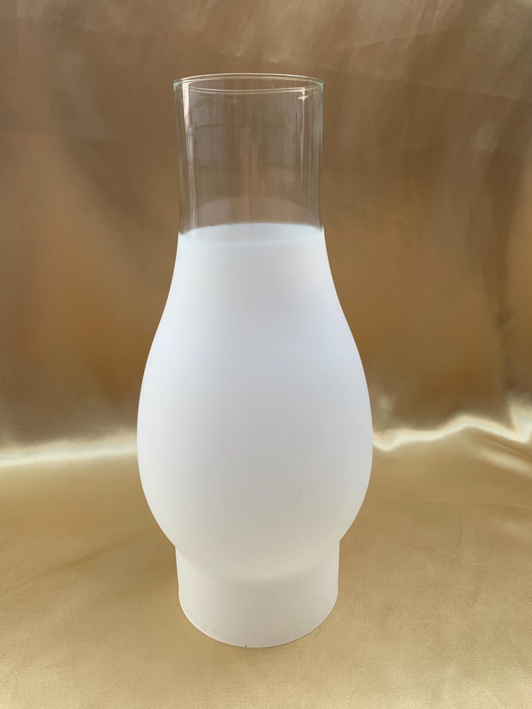 Vintage Frosted Glass Hurricane Lamp Shade Replacement Part - Etsy