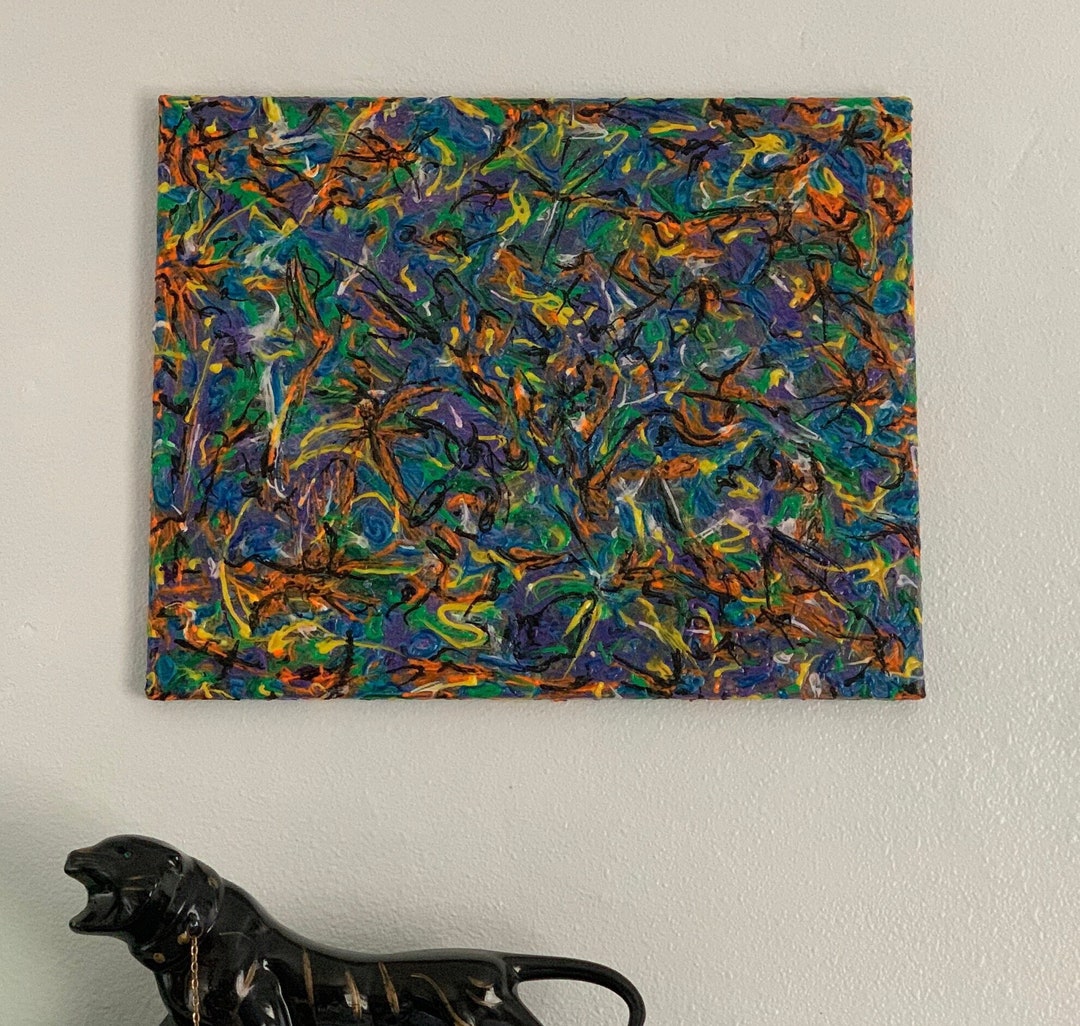 2021 Original Modern Backlight Abstract Acrylic Painting on Canvas by ...