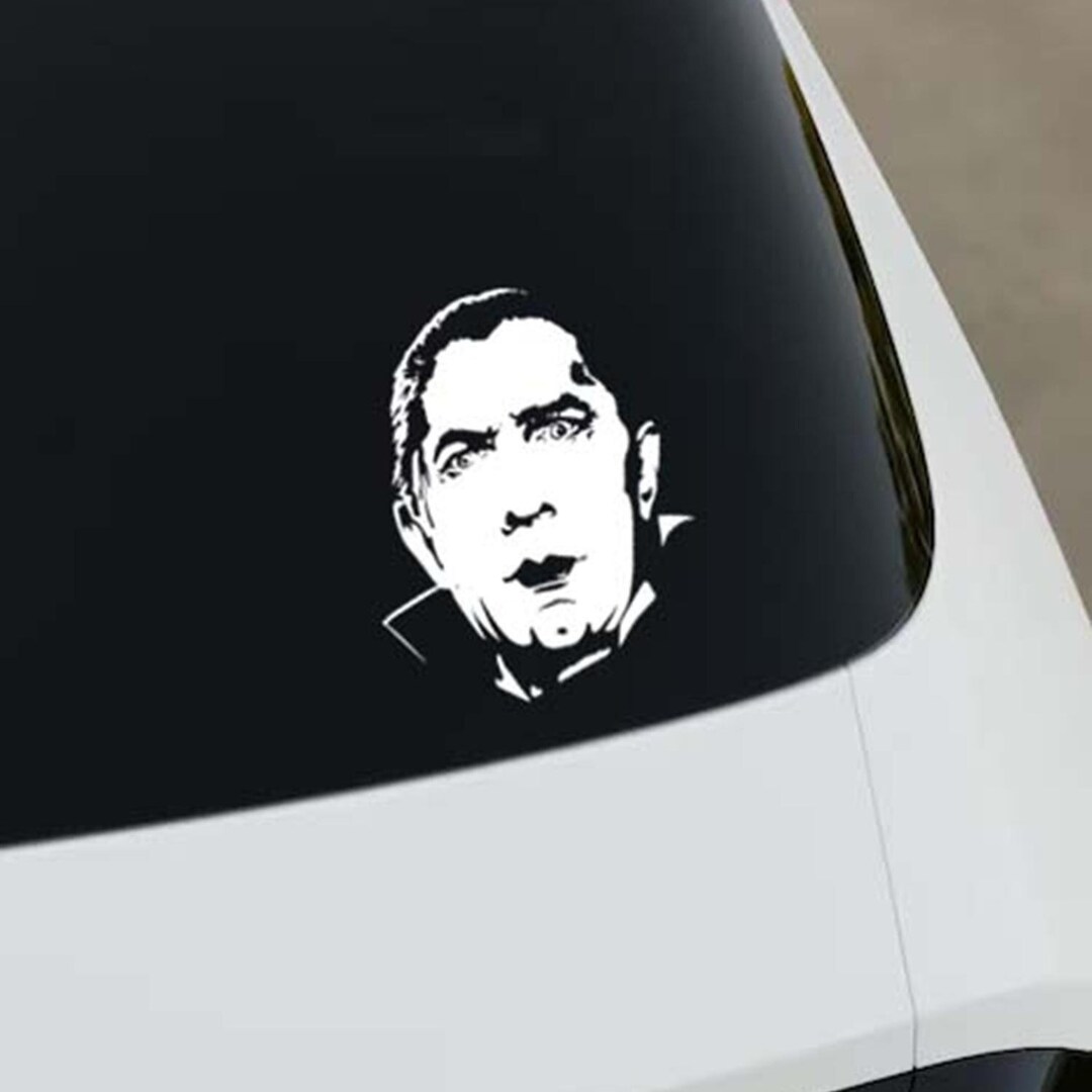 Dracula Car Decal, Vampire Sticker for Car, Laptop Sticker, Halloween ...
