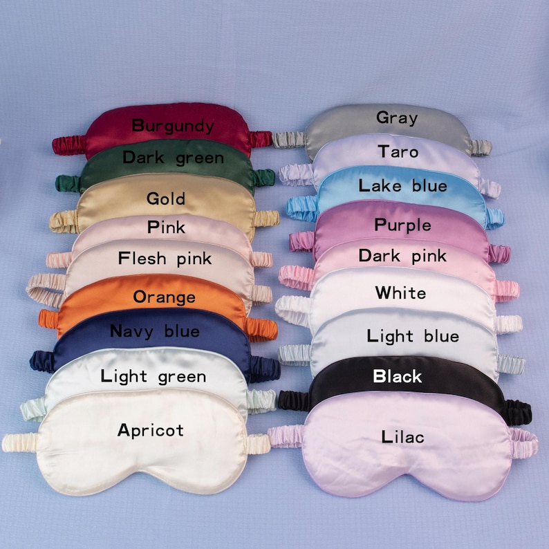Cute Satin Eye Mask for Girls Sleepover – Closed Eye Design Sleep Mask ...