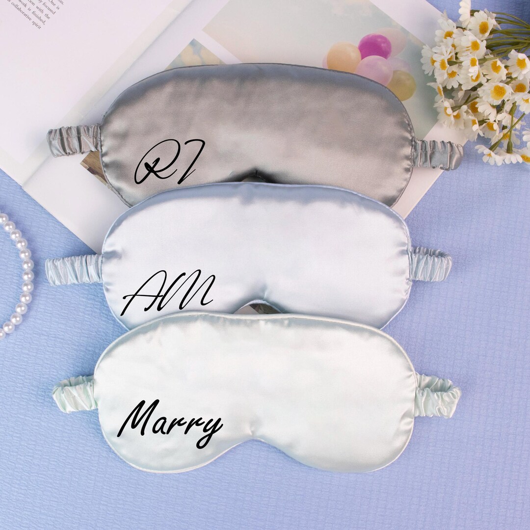 Personalized Name Eye Mask - Bridesmaid Proposal Gift - Wedding Party ...