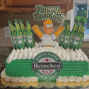 Beer Cake Topper: Birthday Party Decorations (6-piece Set) - Etsy