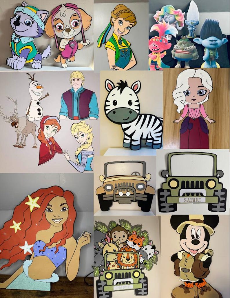 Custom Handmade Cardstock Party Prop: Birthday Cutout Decoration - Etsy