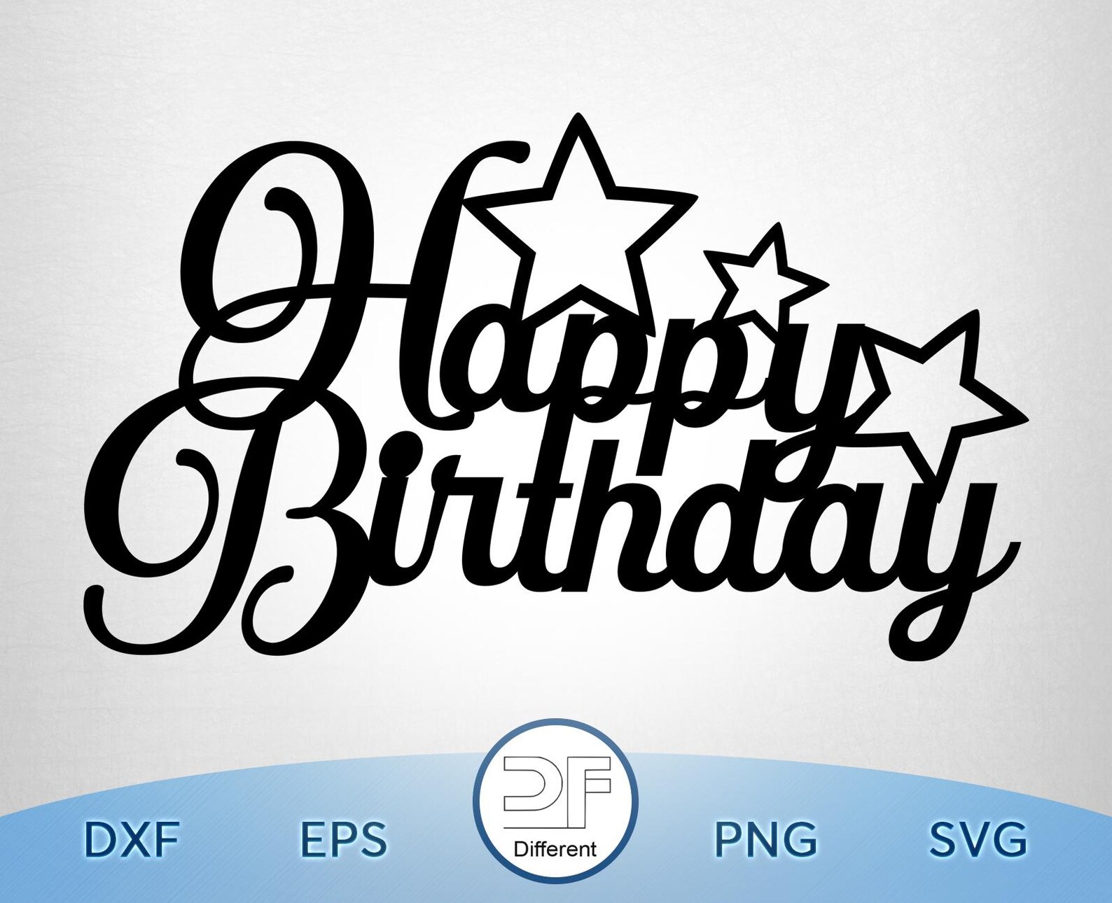 Happy Birthday Cake Topper SVG Bundle,dxf,cake Topper,party,decor,cut ...