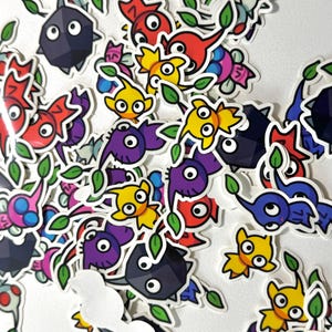 Pikmin Vinyl Sticker Weatherproof - Etsy