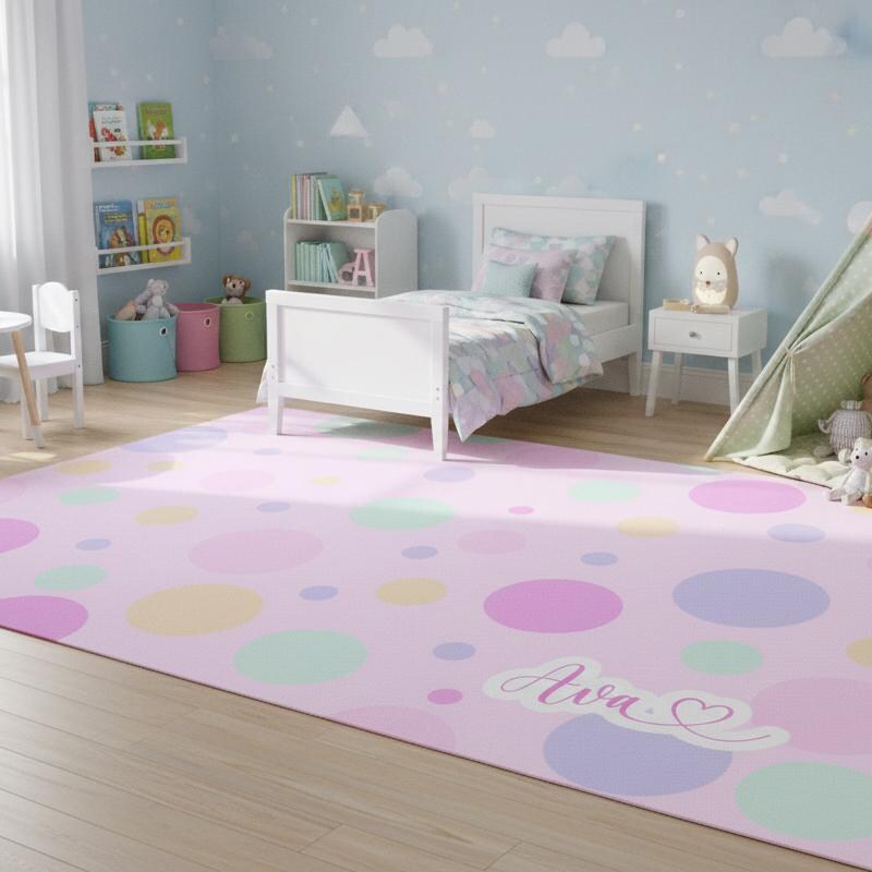 Polka Dot Rug - Etsy