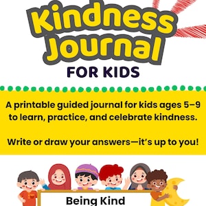Kindness Journal for Kids | Printable Activity Book for Ages 5–9 ...