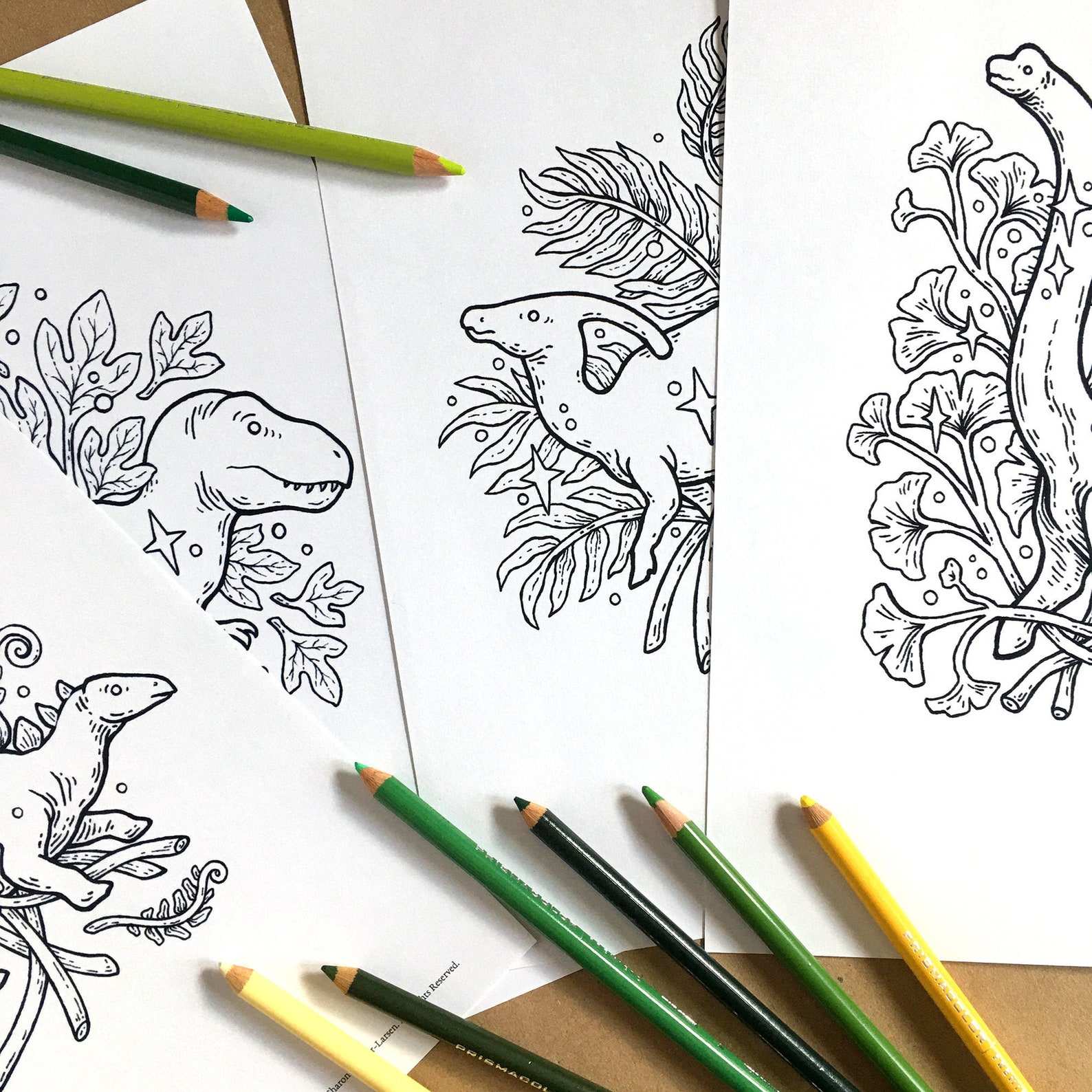 Printable Dinosaur Coloring Pages Natural History Art - Etsy